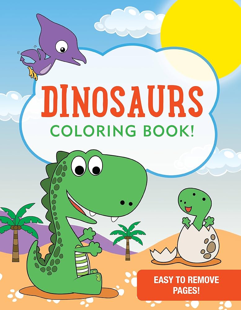 Dinosaurs Colouring Book – My Small World Adventures